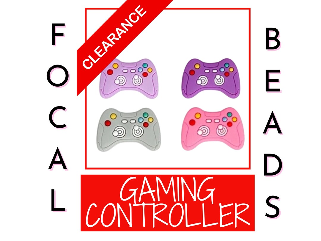 Gaming Beads, Video Game Bead, Controller Beads, Silicone Focal Beads ...