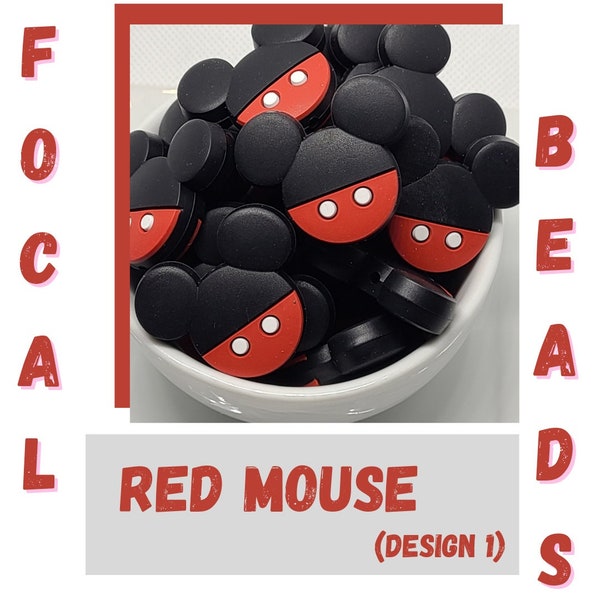 Red Focal Bead - Etsy