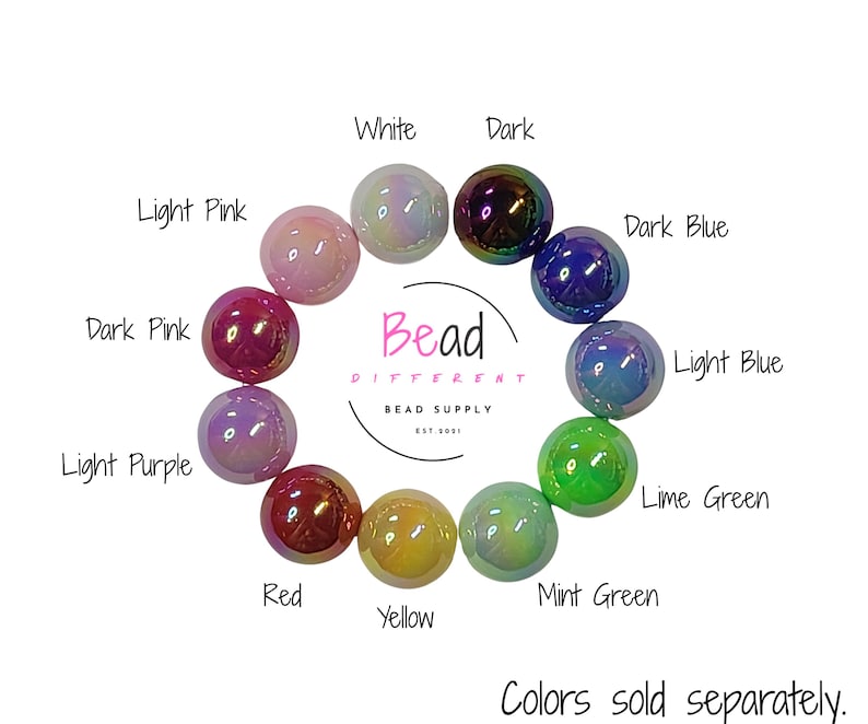 16mm Beads, UV Beads, AB Beads, Mixed Bubblegum Beads, Chunky Beads ...