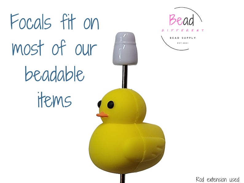 3D Beads, Yellow Rubber Duck Beads, Silicone Focal Beads, Baby Shower ...