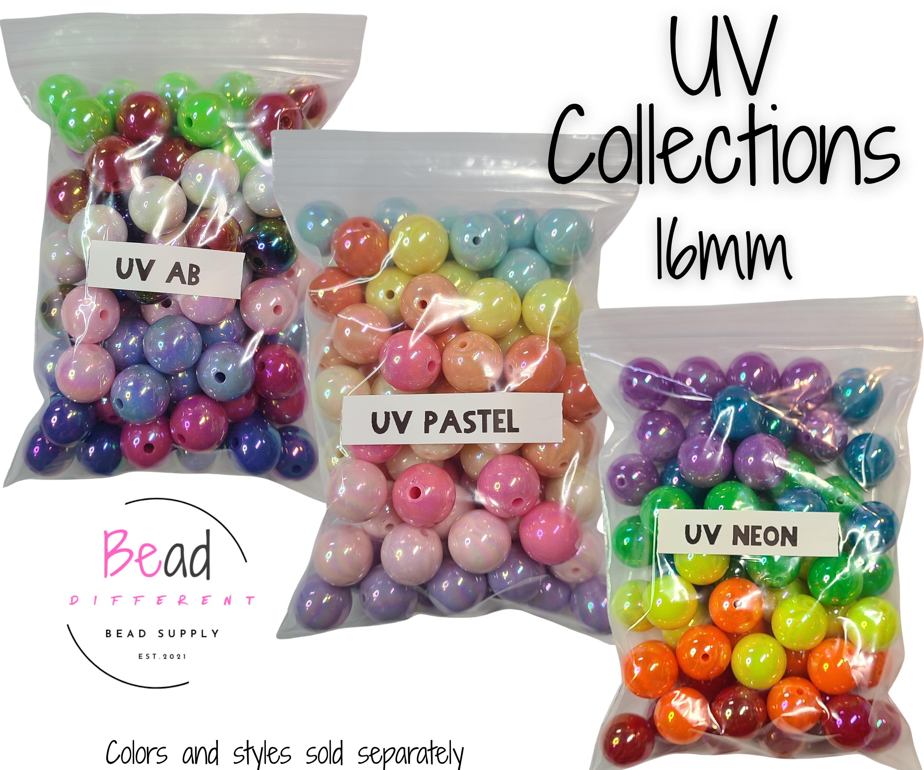 16mm Beads, UV Beads, AB Beads, Mixed Bubblegum Beads, Chunky Beads ...