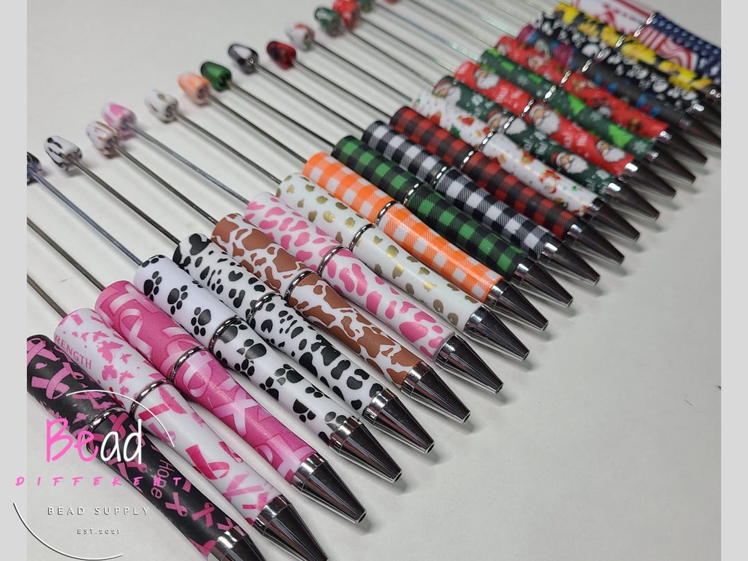 Printed Beaded Pen Blanks, Bulk Pens, Crafting Pens, Pens in Bulk ...