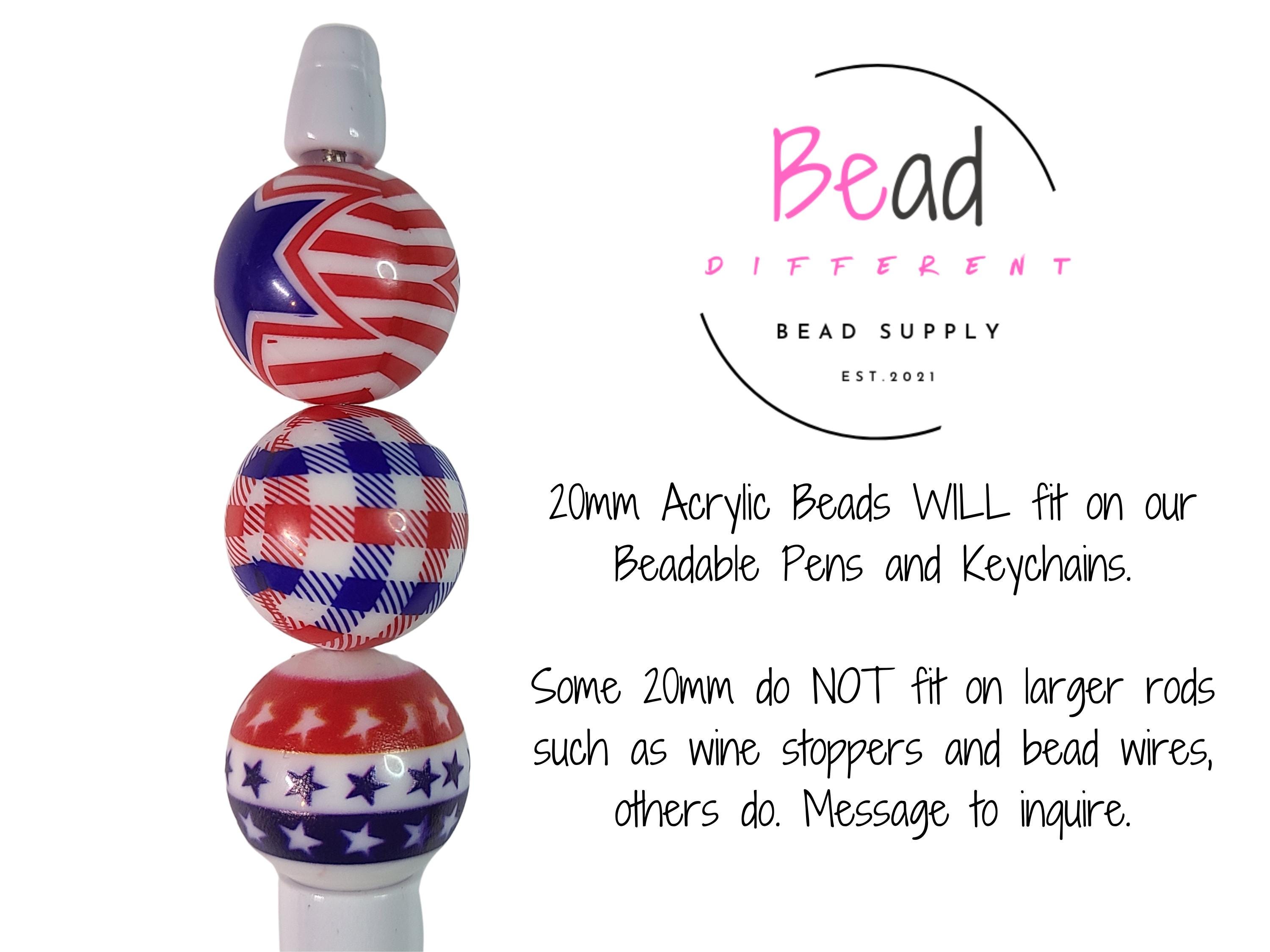 20mm Bubblegum Beads, Mermaid Beads, Chunky Beads, Acrylic Beads ...