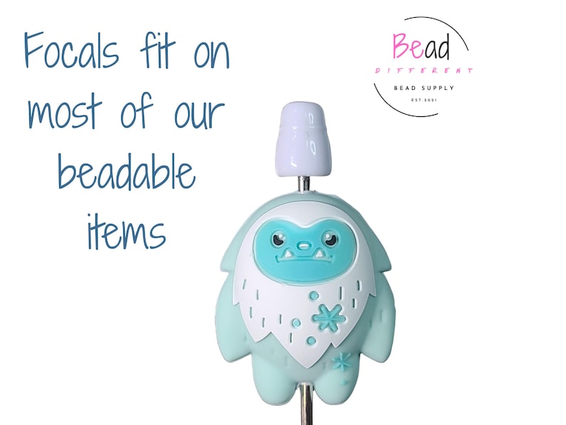 3D Beads, Bigfoot Beads, Silicone Focal Bead, Sasquatch Bead, Gift for ...
