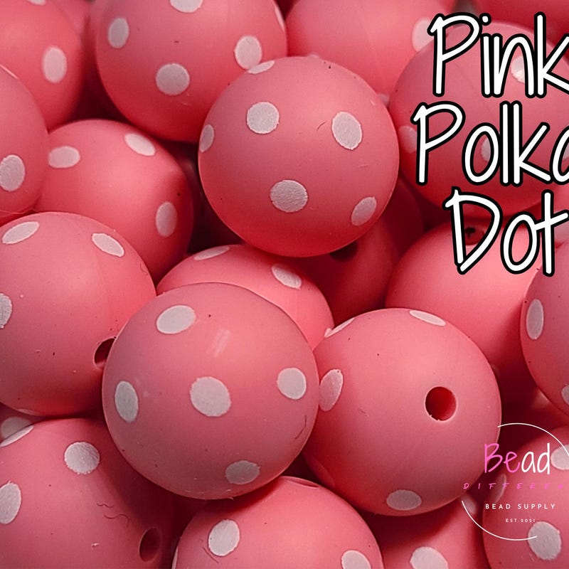 Polka Dot Beads - Etsy
