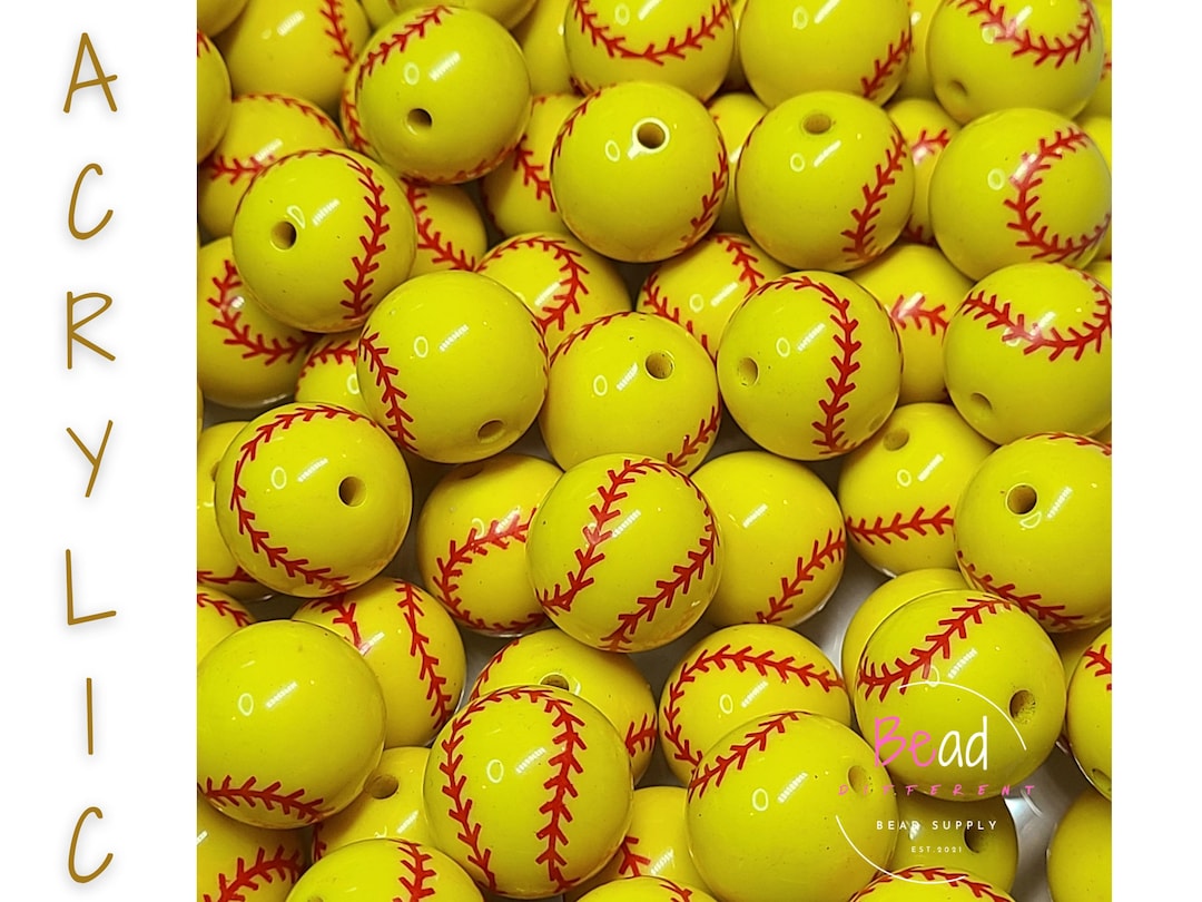 20mm Bubblegum Beads, Softball Beads, Chunky Beads, Acrylic Beads ...