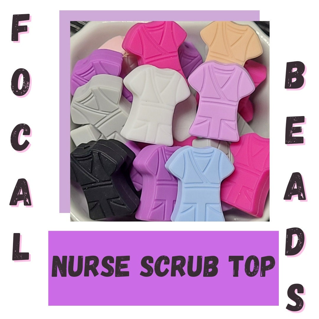Nurse Scrub Top Silicone Focal Bead DIY Crafting Supplies Jewelry ...