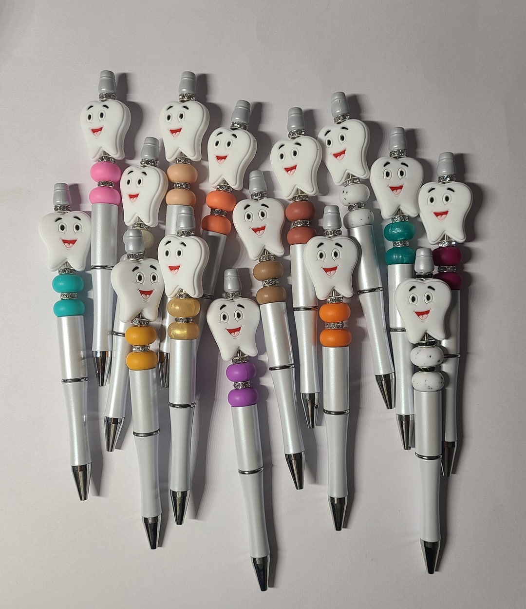 Tooth Fairy Dental Assistant Beaded Pretty Pen 20mm Bubblegum Bead ...