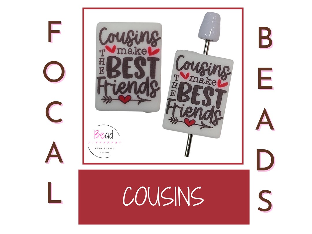 Best Friend Beads, Cousins Bead, Family Focal Beads, DIY Craft Beads ...