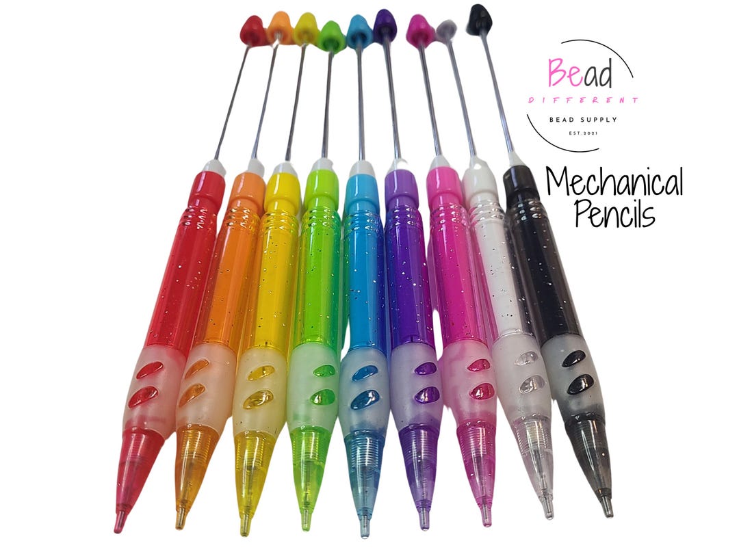 Pack of Pencils, Beaded Pencil Blanks, DIY Crafting Pencils, Refillable ...