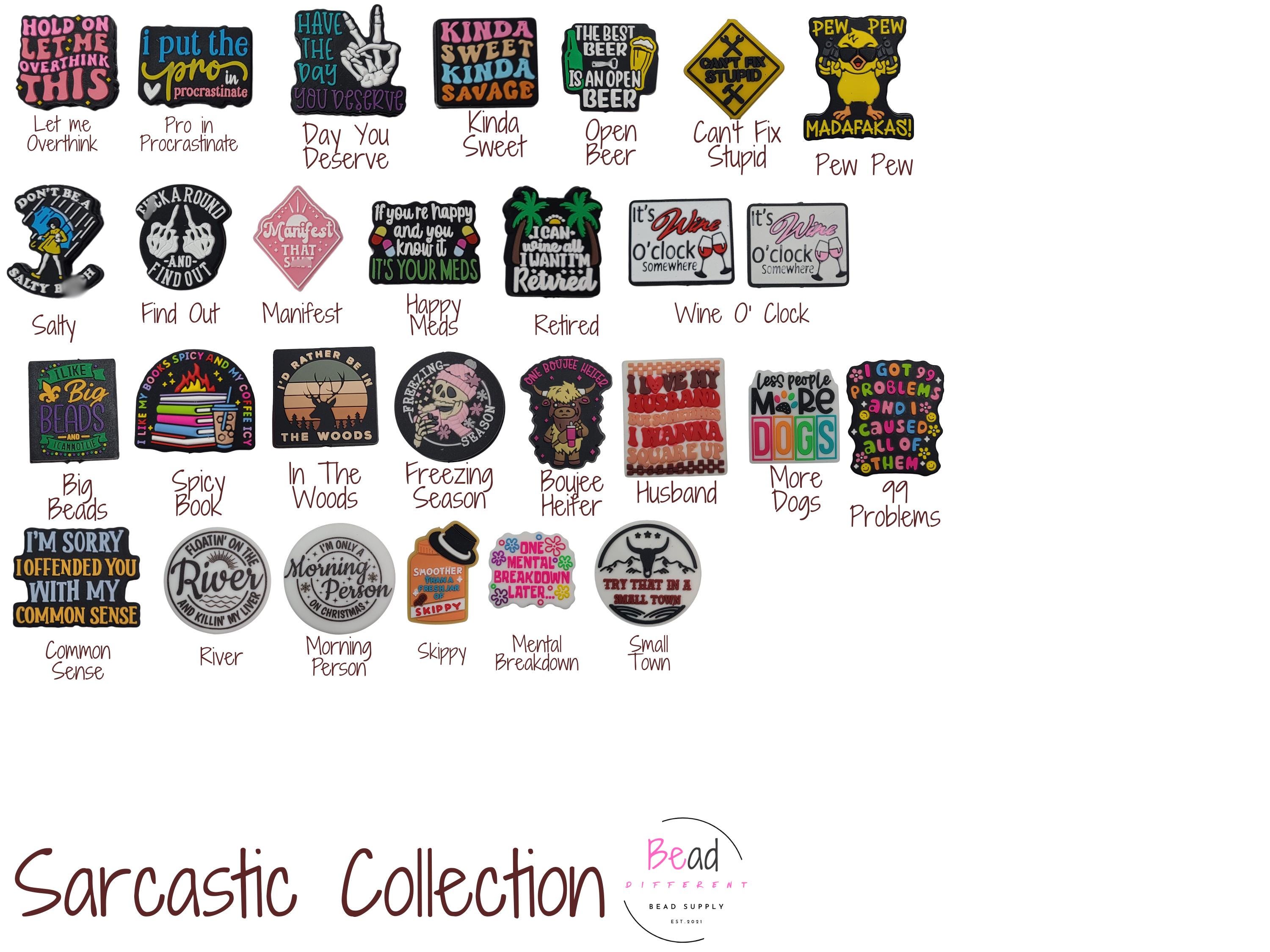 Small Town Beads, Silicone Focal Bead, Western Bead, Funny Bead ...