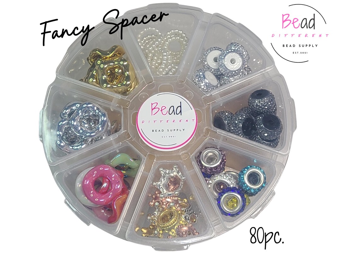 Fancy Spacers, Wavy Spacers, Glitter Beads, Pearl Spacers, Spacers for ...