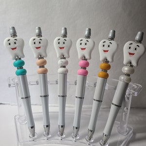Tooth Fairy Dental Assistant Beaded Pretty Pen 20mm Bubblegum Bead ...