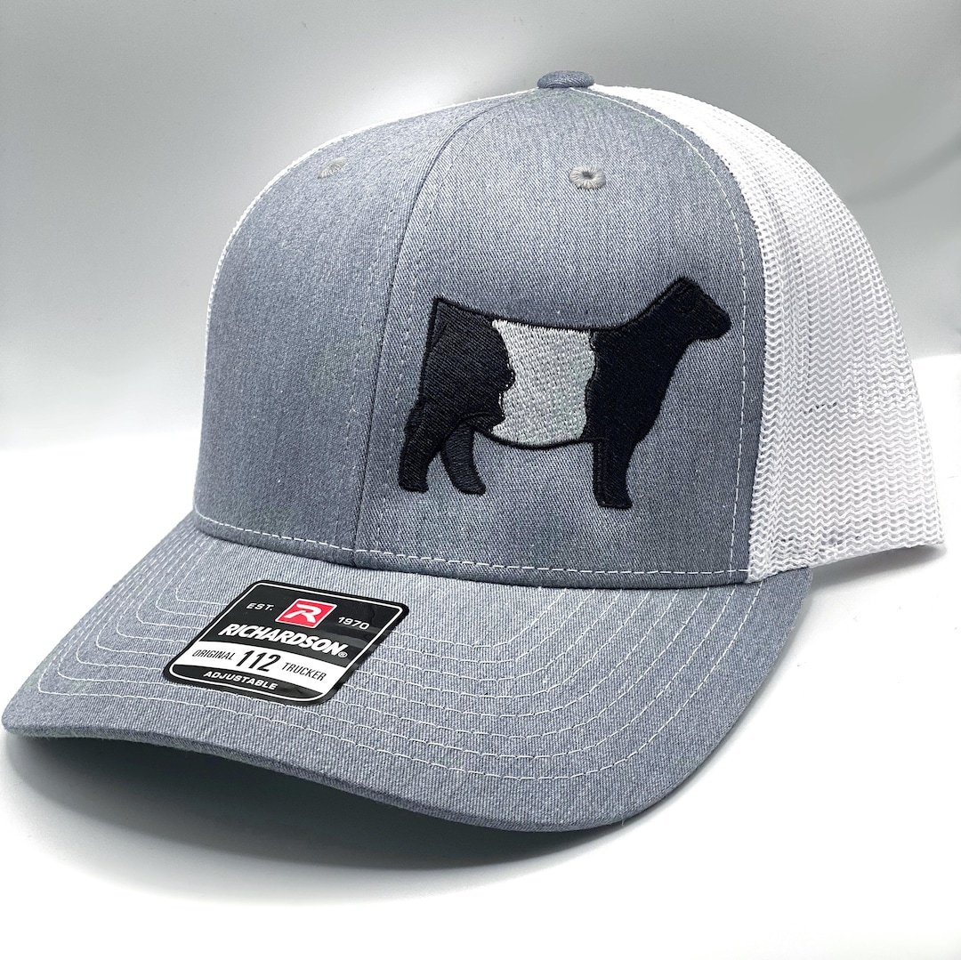 Custom Belted Galloway Hat – Embroidered Livestock Hat for Cattle ...