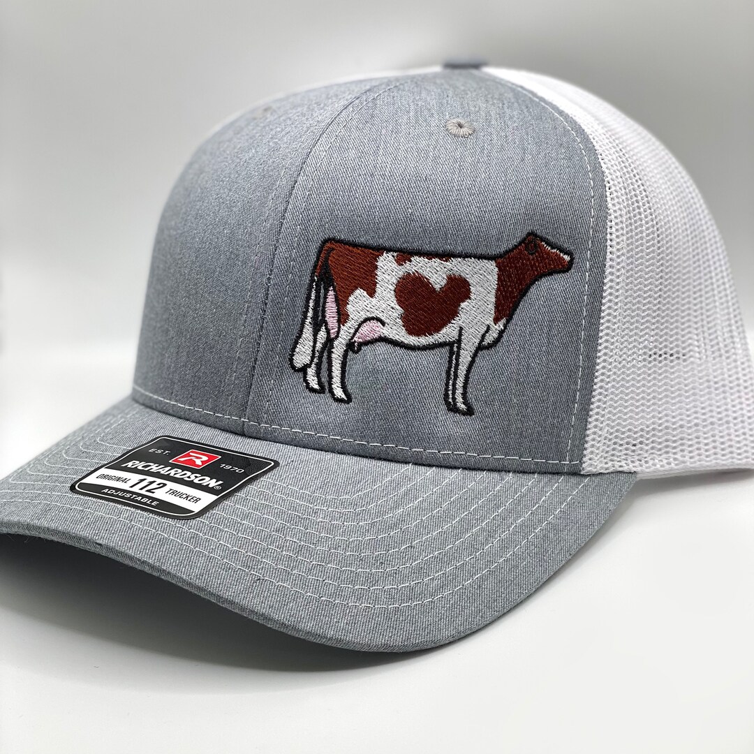 Custom Livestock Hat Holstein Embroidered Cap, Dairy Cow Hat, Holstein ...
