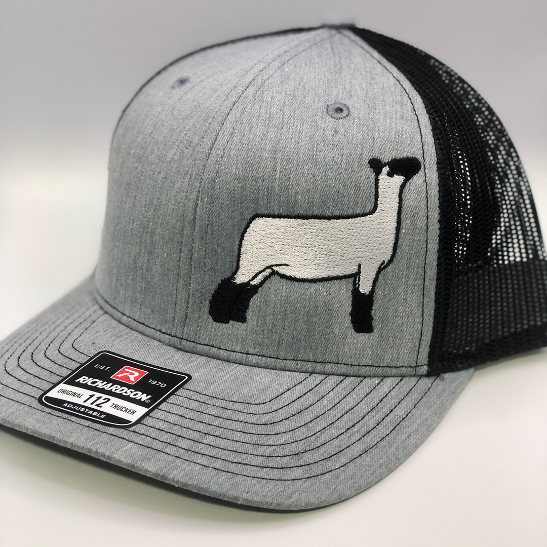 Custom Livestock Hat, Sheep Embroidered Cap, Market Lamb Hat Suffolk ...