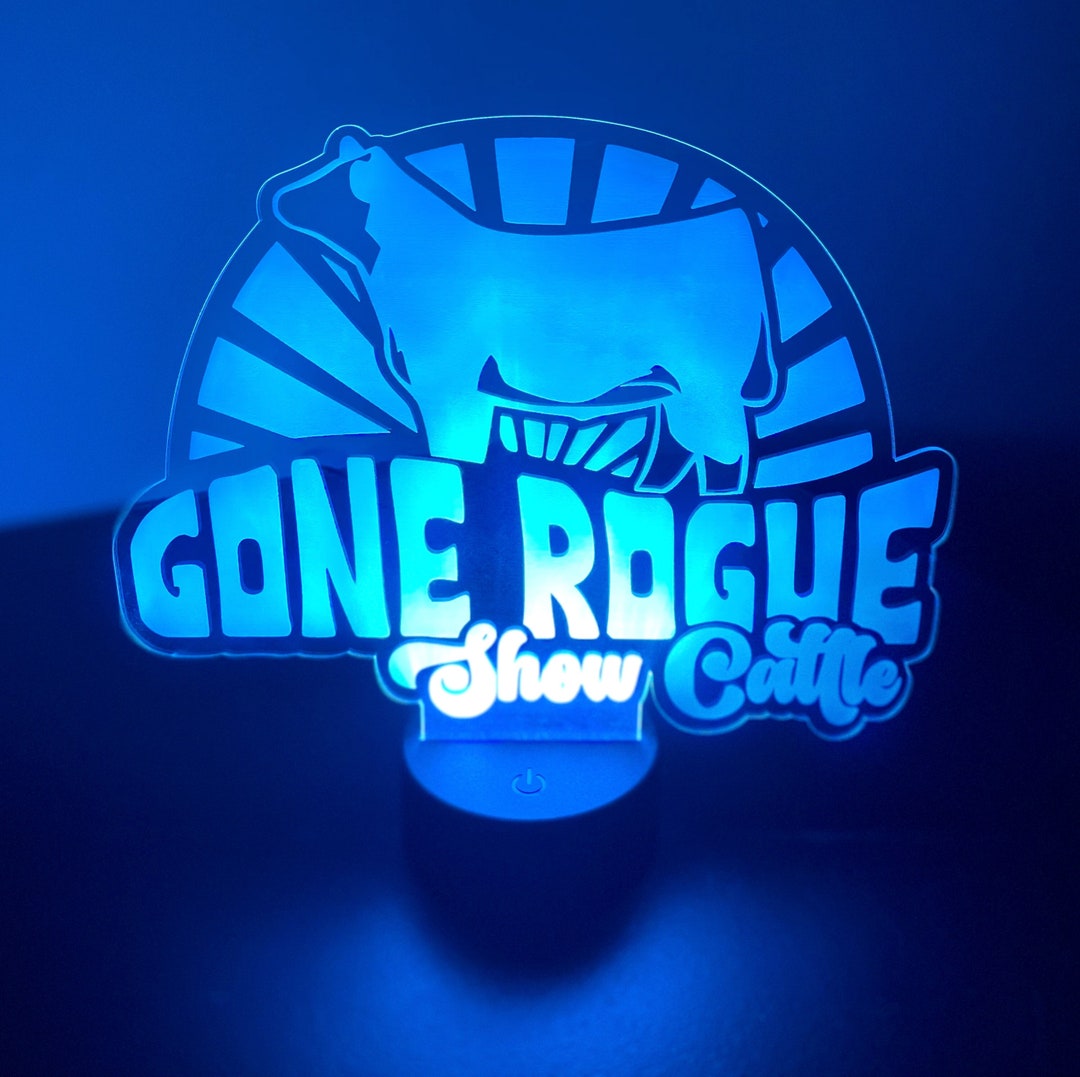 Custom LED Acrylic Light Sign: Personalized Logo Display - Etsy