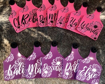 Farm Logo Customizable Cattle Ear Tag, Ritchey Cattle ID Ear Tag ...