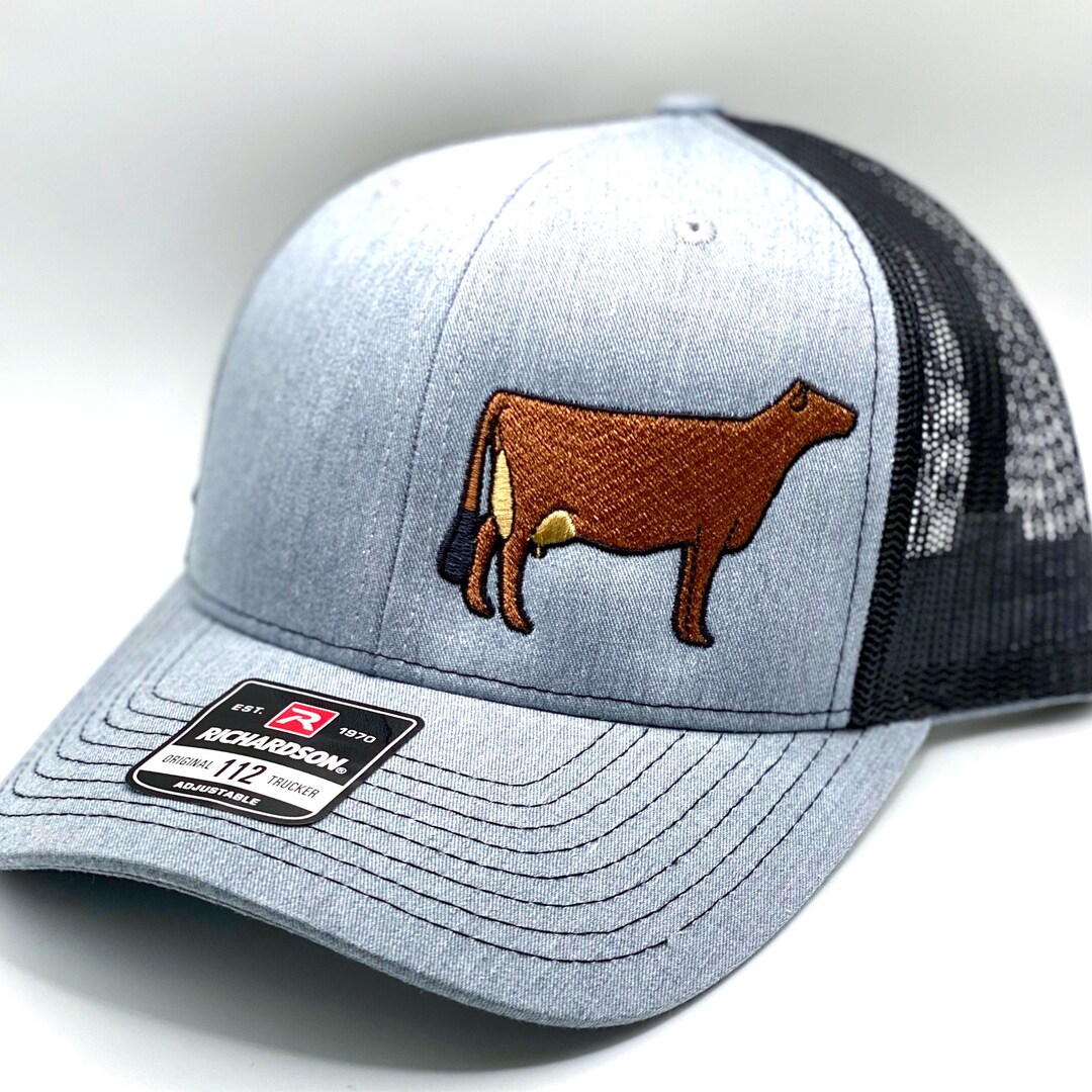 Jersey Cow Embroidered Hat – Adjustable Dairy Cow Cap for Show ...