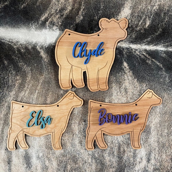 Stall Sign for Show Cattle - Etsy