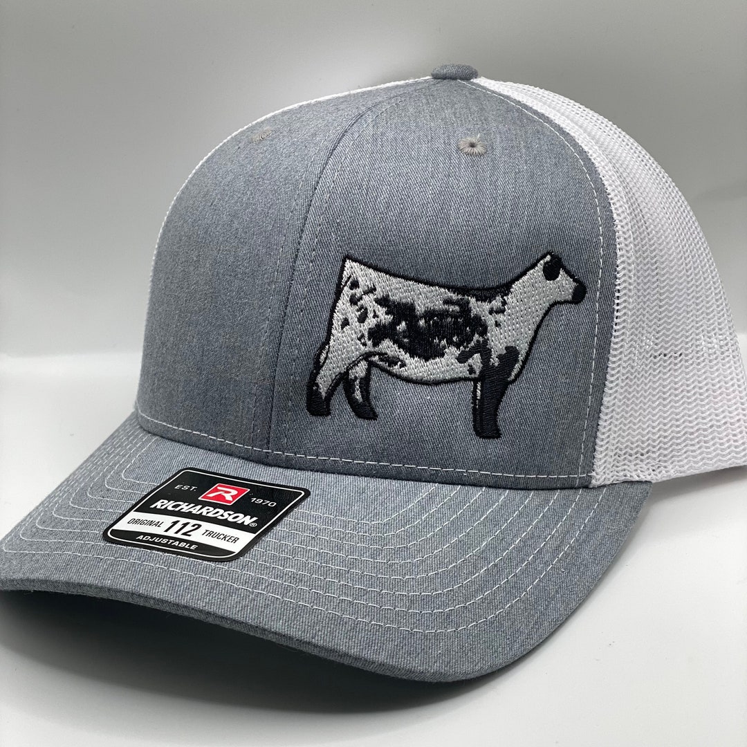 Speckle Park Cattle Embroidered Trucker Hat - Show Stock Apparel - Etsy