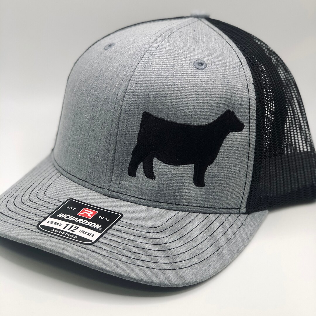 Custom Livestock Angus Embroidered Trucker Cap, Show Cattle Cap, Stock ...