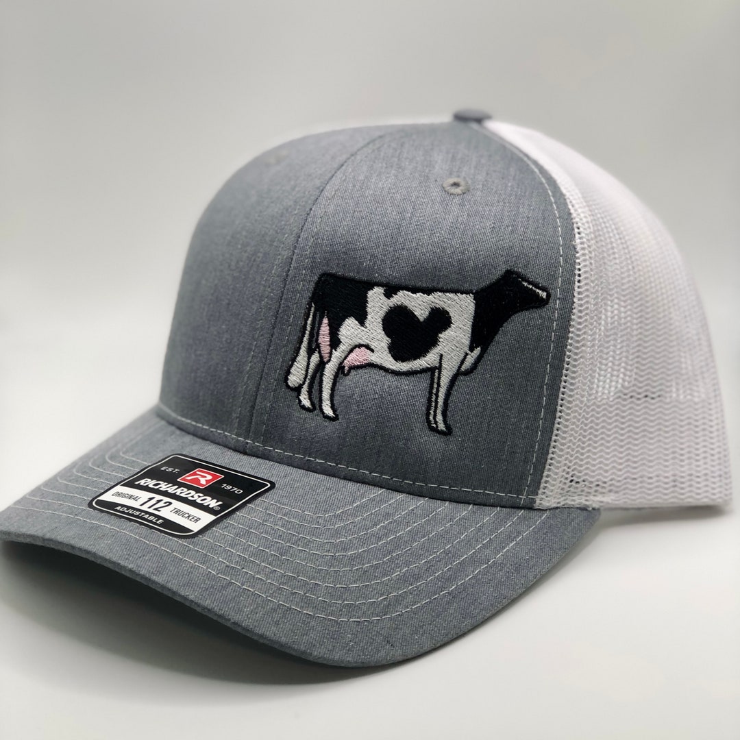 Custom Livestock Hat Holstein Embroidered Cap, Dairy Cow Hat, Holstein ...