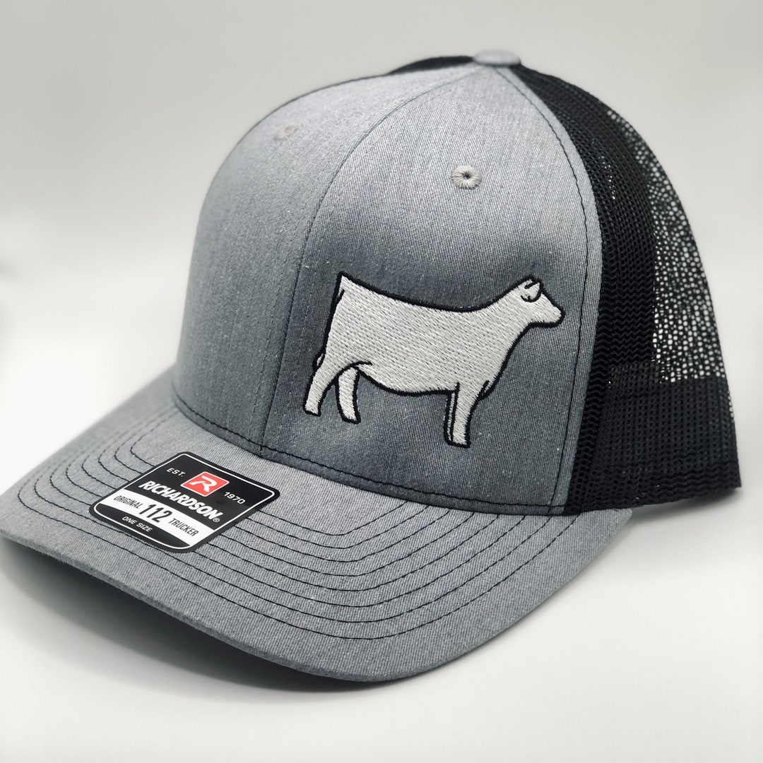 Charolais Embroidered Trucker Hat: Cattle Lover Rancher Cap - Etsy
