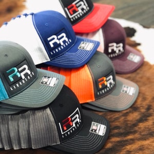 Custom Embroidered Hat, Trucker Style Hat, Personalized Livestock Logo ...