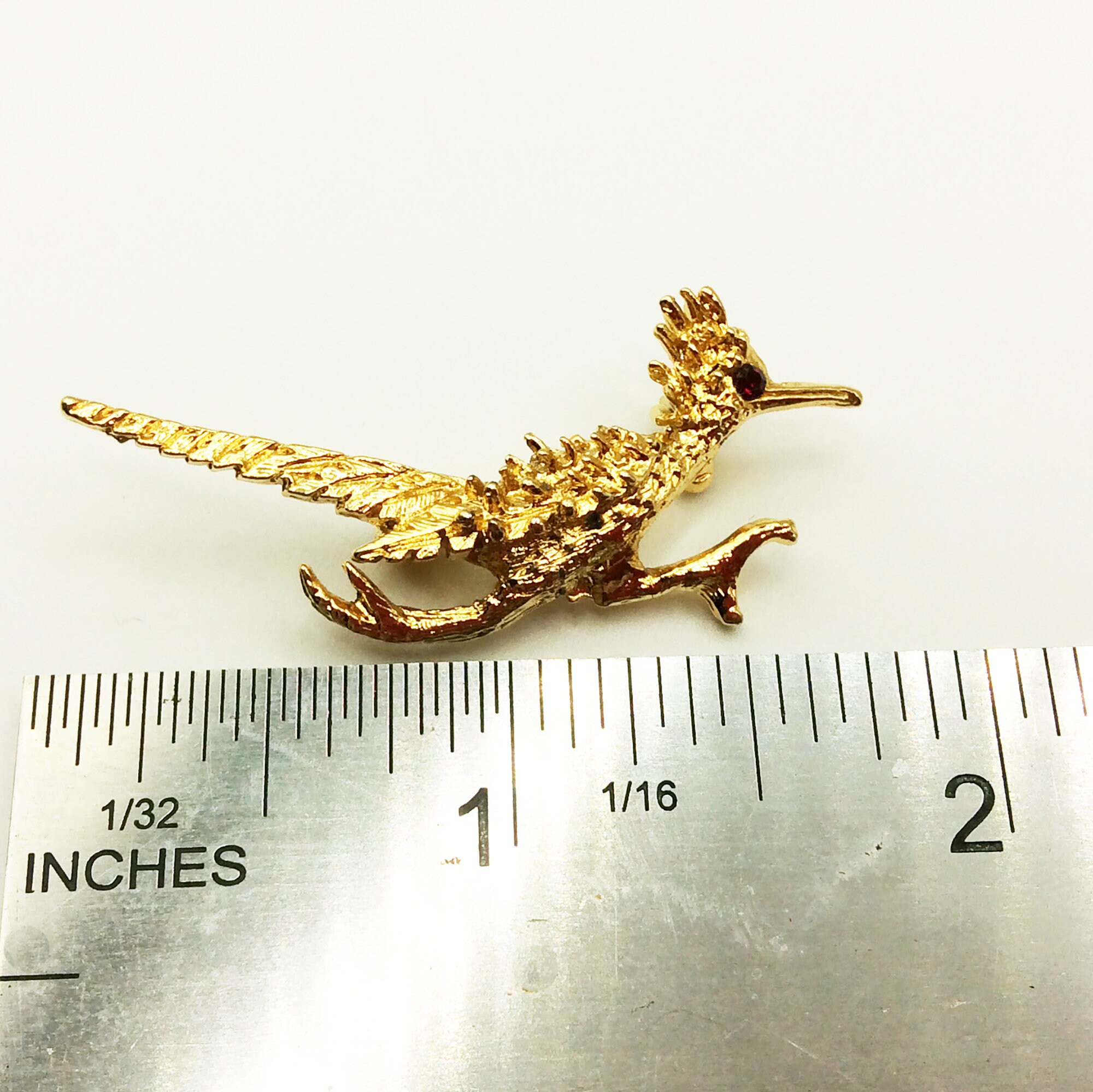Vintage Gold-tone Roadrunner, Running Bird Animal Brooch, Pin - Etsy