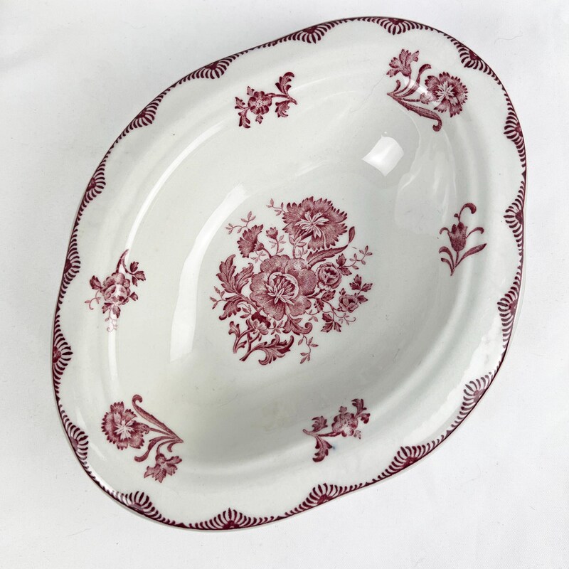 Red Transfer Ware - Etsy
