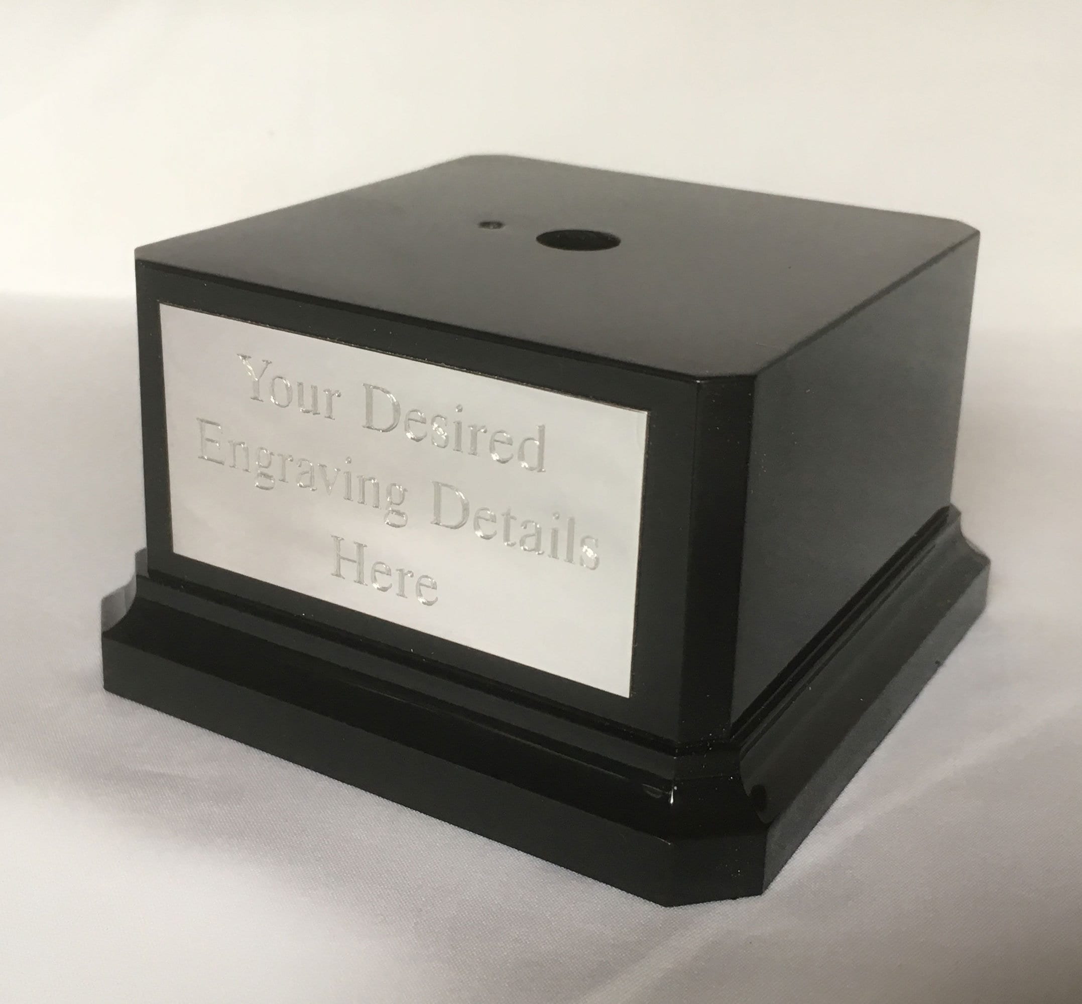 Trophy Base / Plinth Weighted Square Black Trophy Base Ideal | Etsy