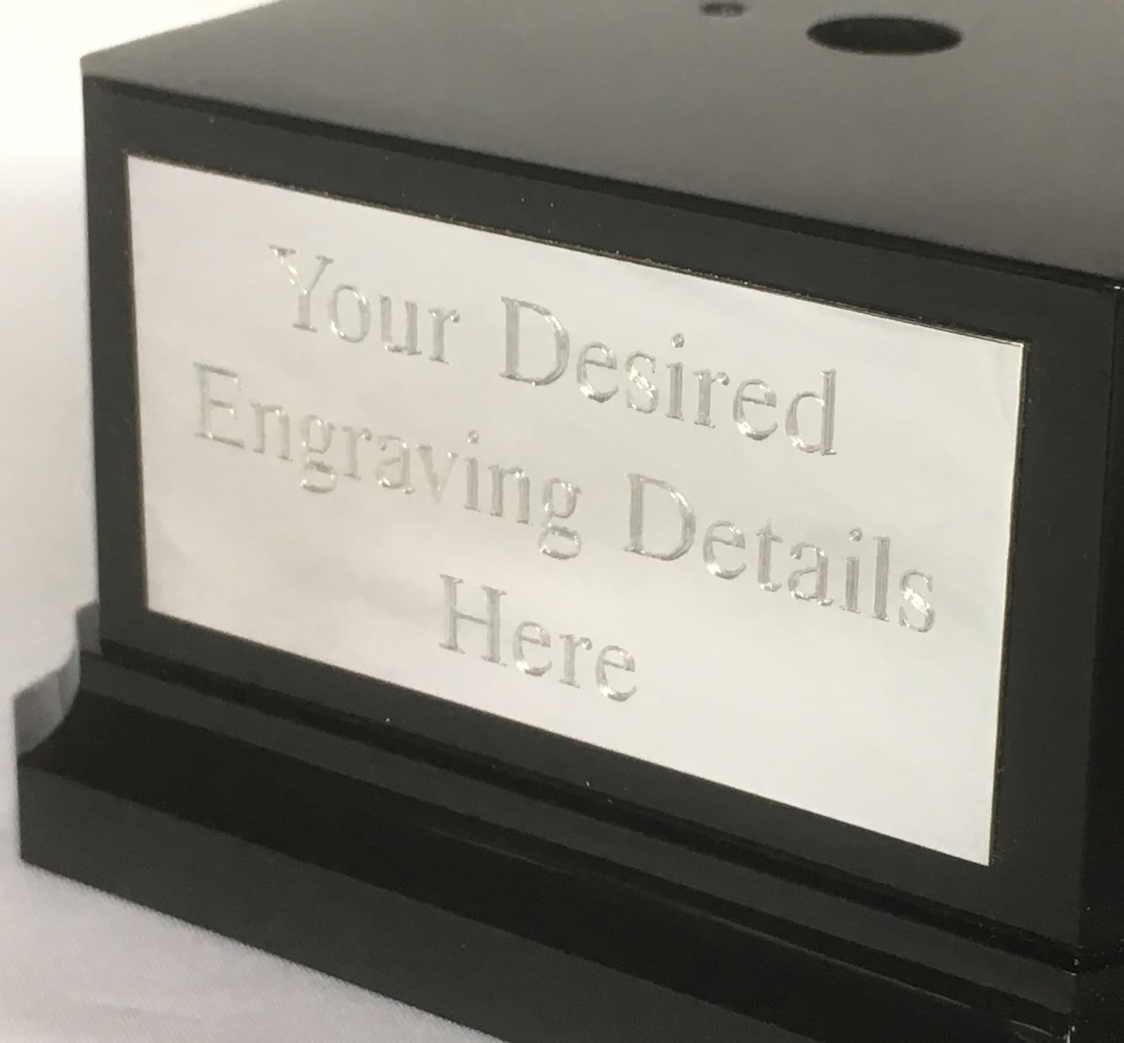 Trophy Base / Plinth, Weighted Square Black Trophy Base, Ideal for ...