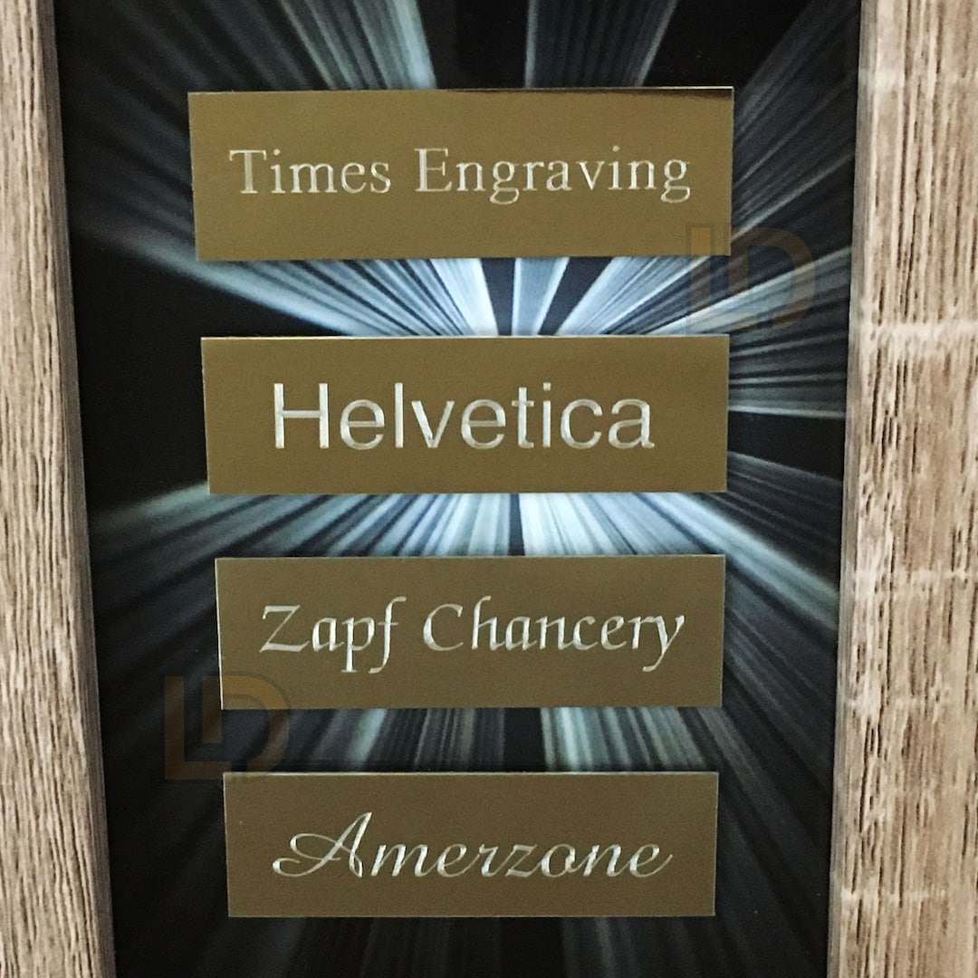 Engraved Plate Gold or Silver, Self Adhesive Engraved Plaque, Name ...