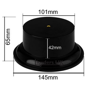 Trophy Base / Plinth, Weighted Round Black Trophy Base, Ideal for ...