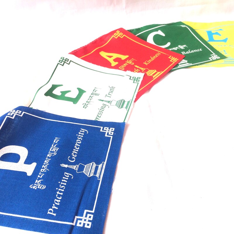 Peace Prayer Flags - Etsy