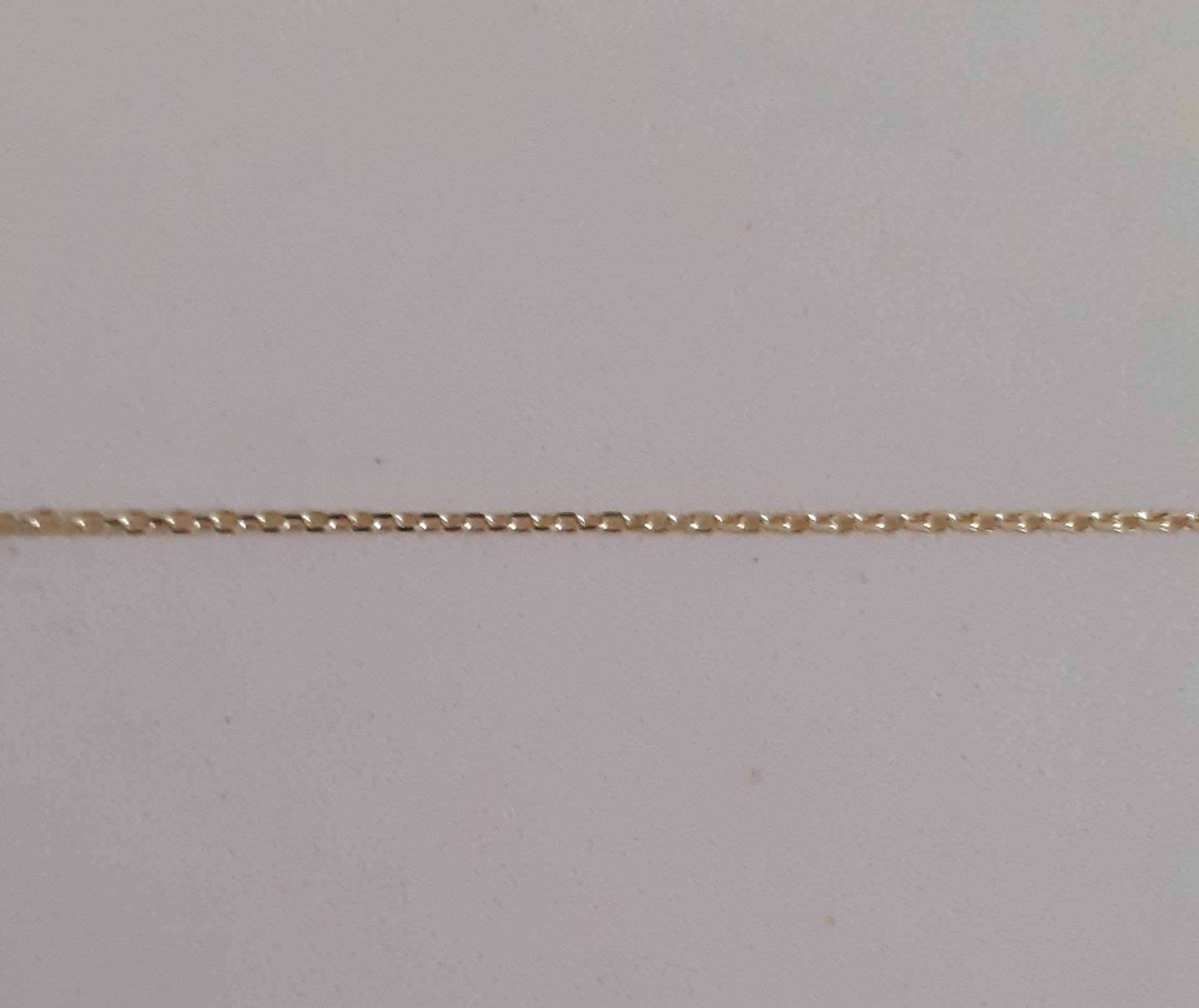 9K SOLID Gold ROLO Chain Real Gold Necklace Diamond Cut Rolo - Etsy