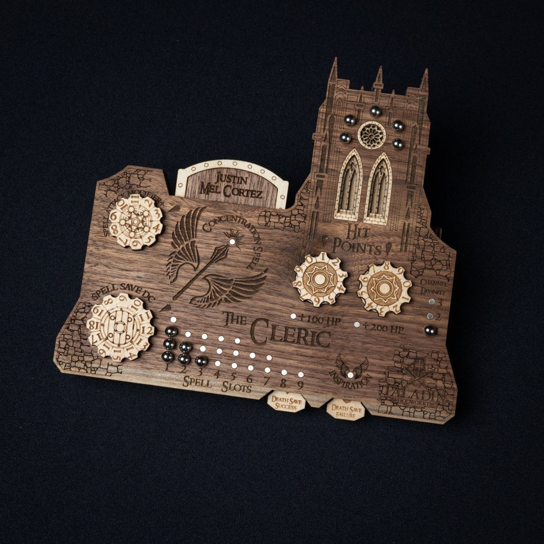 Class Tracker Cleric Dnd 5e RPG - Etsy