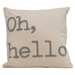 Embroidered oh, Hello Throw Pillow - Etsy