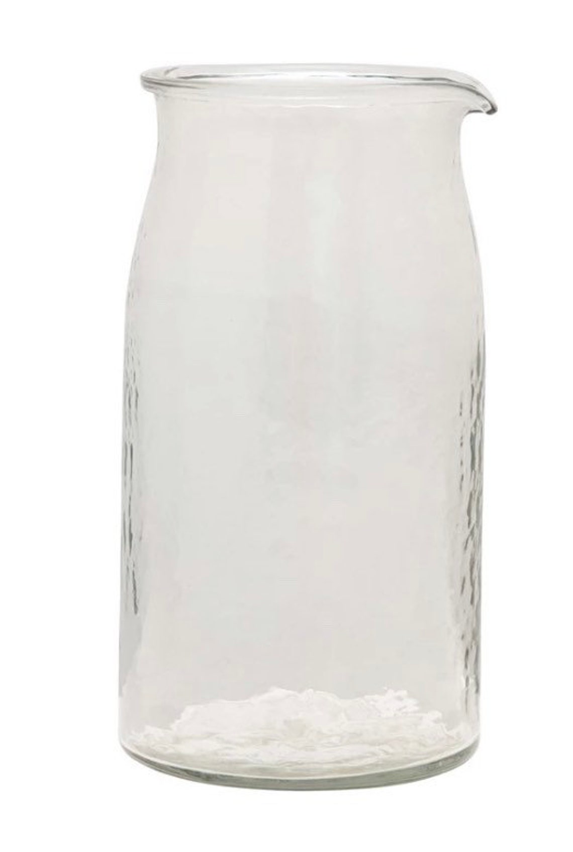 Hand Blown Recycled Glass Pitcher Etsy