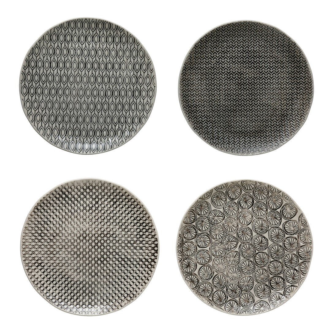 Embossed Patterned Plate - Etsy