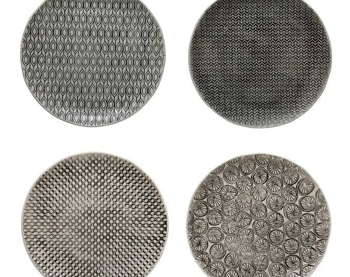 Embossed Patterned Plate - Etsy