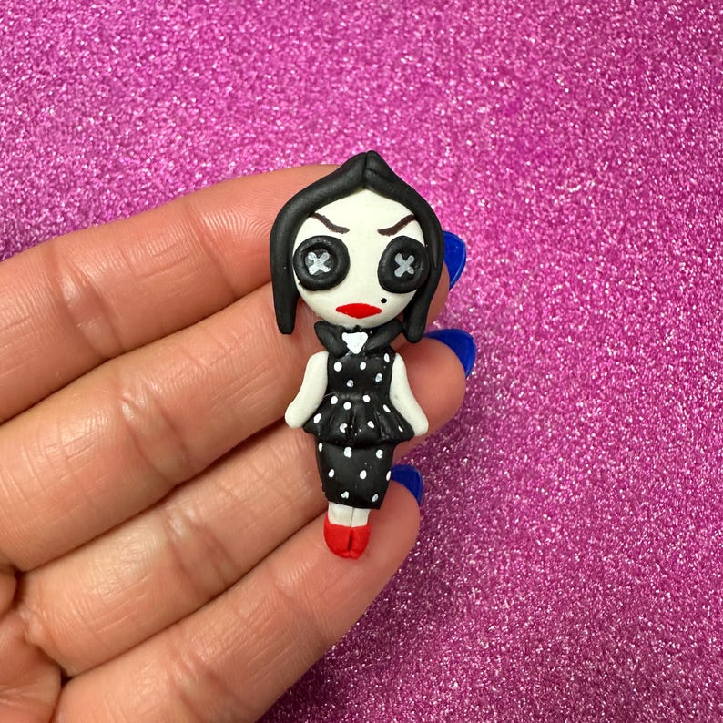 Choose One, Button Eyed Girl, Bow Clay Center, Clay Bow Center, Polymer ...