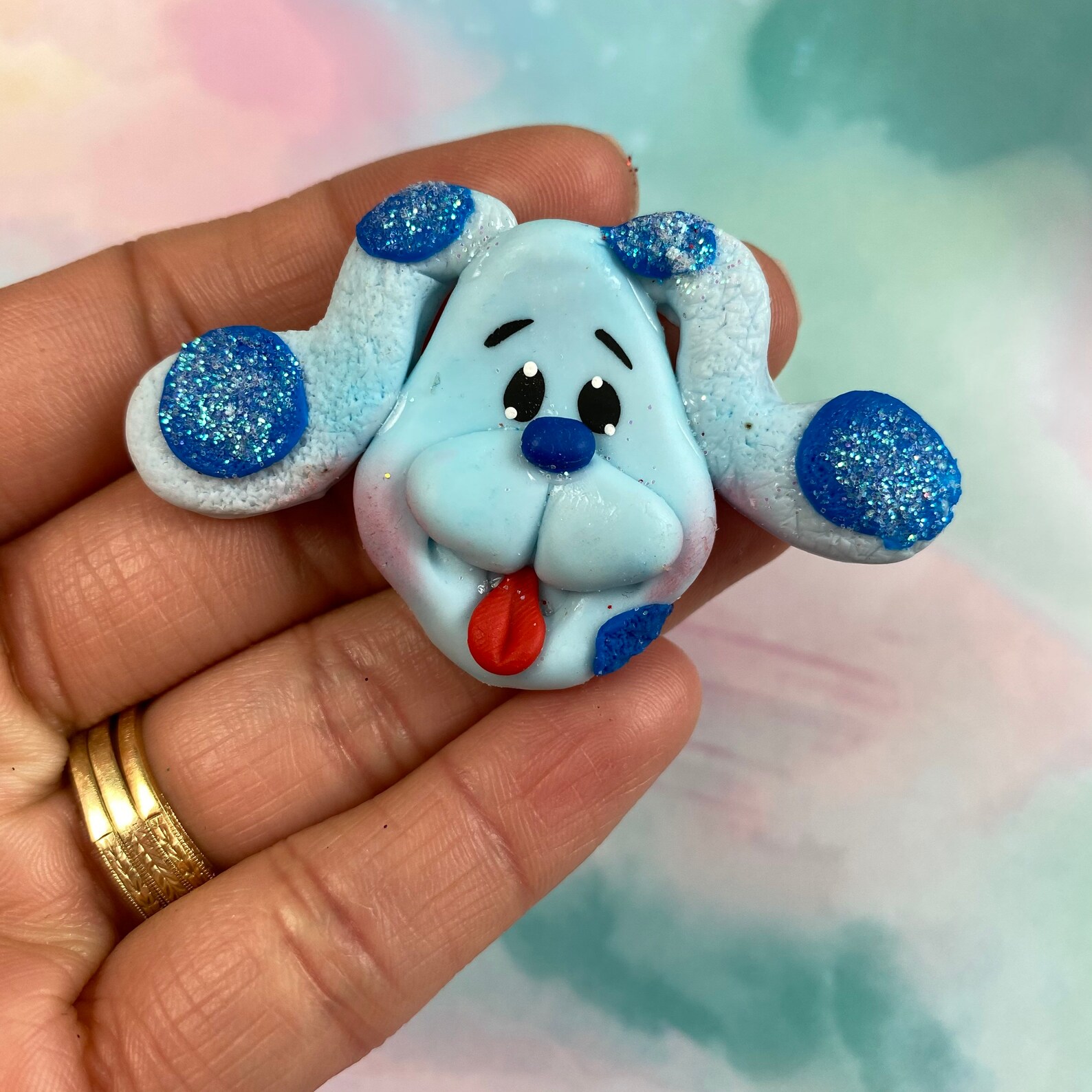 Blue Dog Clues CHOOSE ONE Bow Clay Center Clay Charm Clay - Etsy