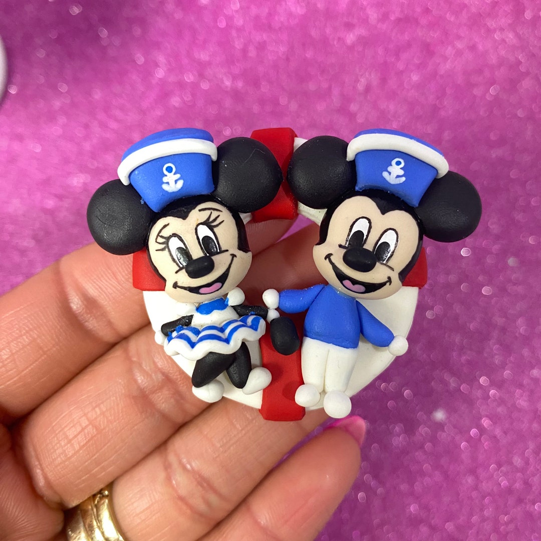 Summer, Minnie, Mickey, Cruise, Cameo, Bow Clay Center, Clay Charm ...