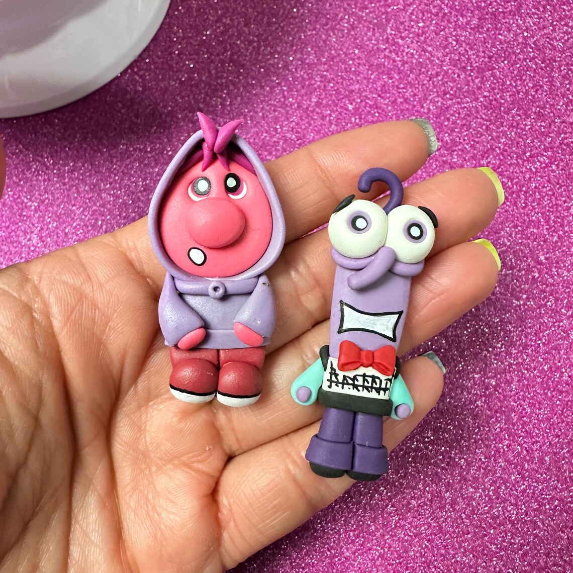 Inside Emotions Movie, Joy, Sadness, Anger, Bow Clay Center, Clay Charm ...