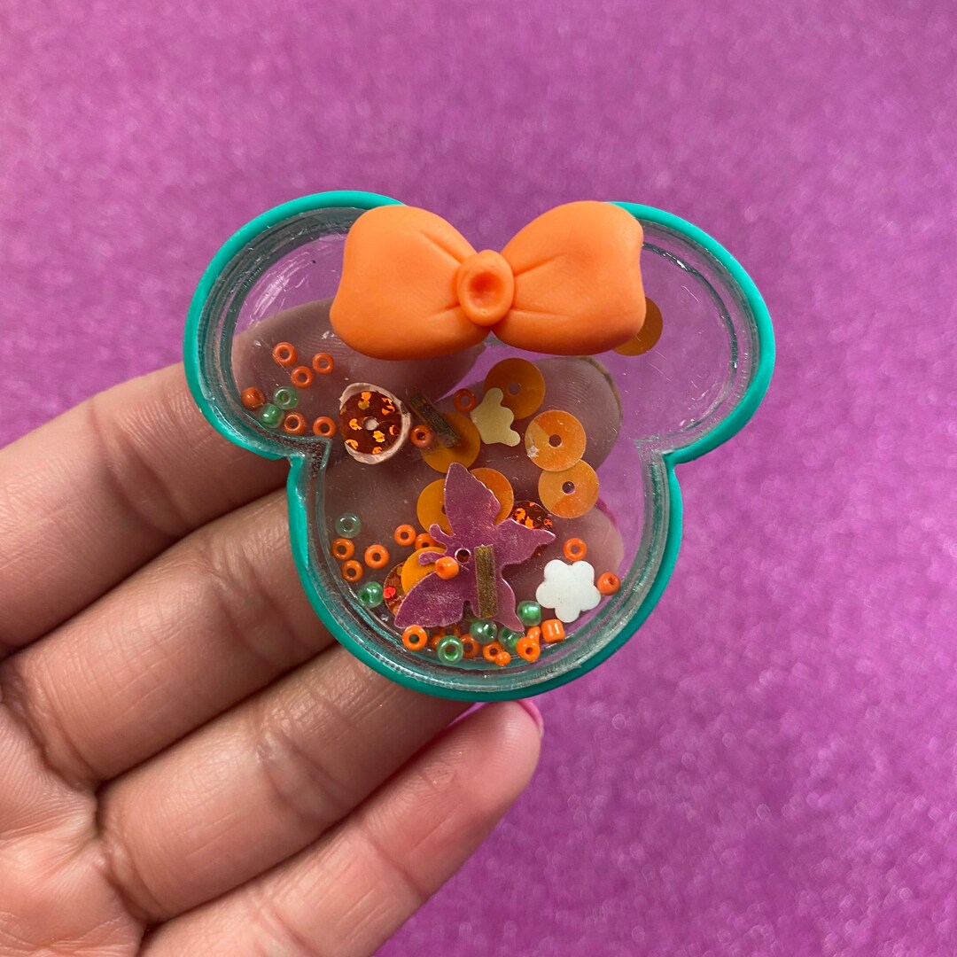 Princess Shaker, MERIDA, Mouse Head, Bow Clay Center, Clay Charm, Clay ...