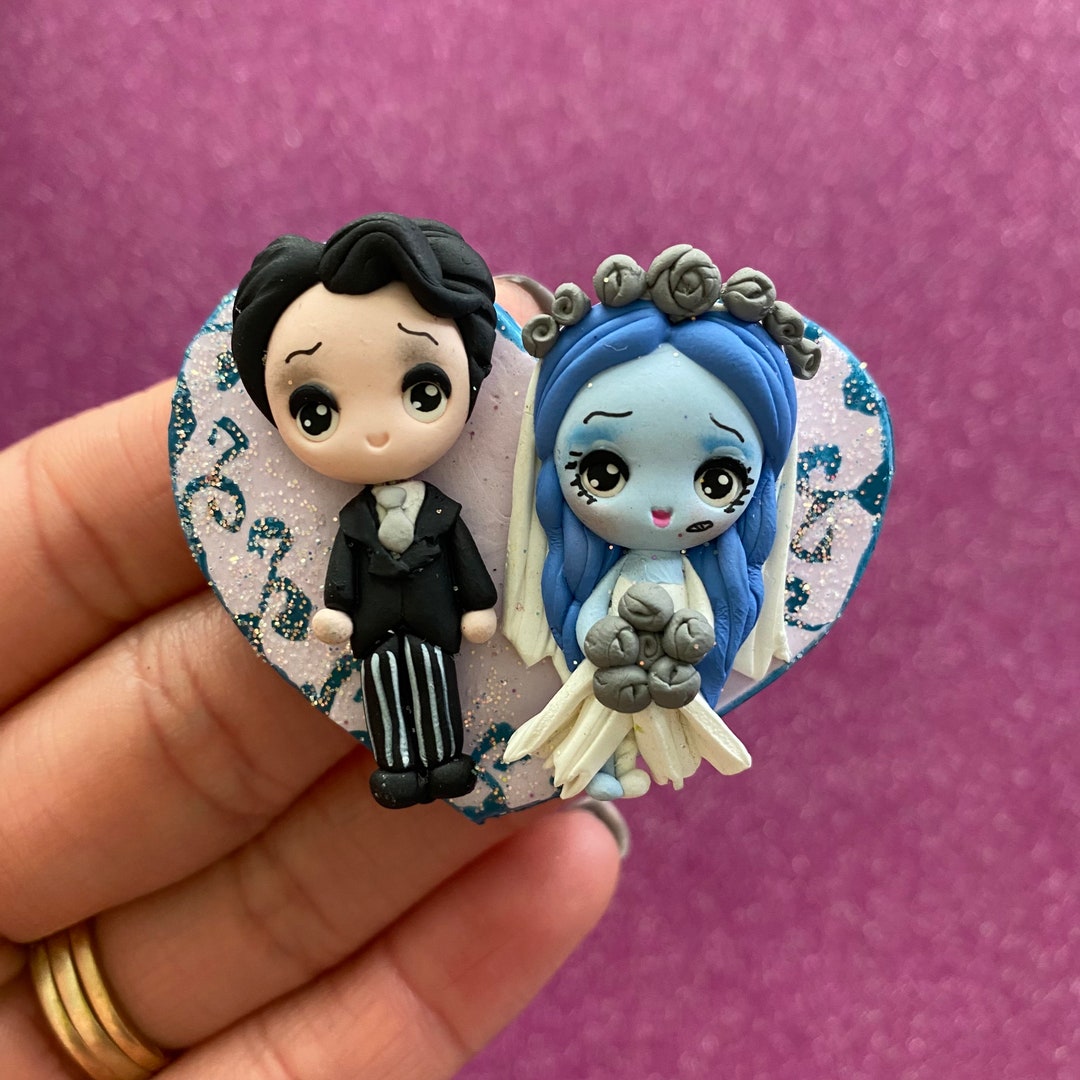 Corpse Bride, Bow Clay Center, Clay Charm, Clay Bow Center, Polymer ...
