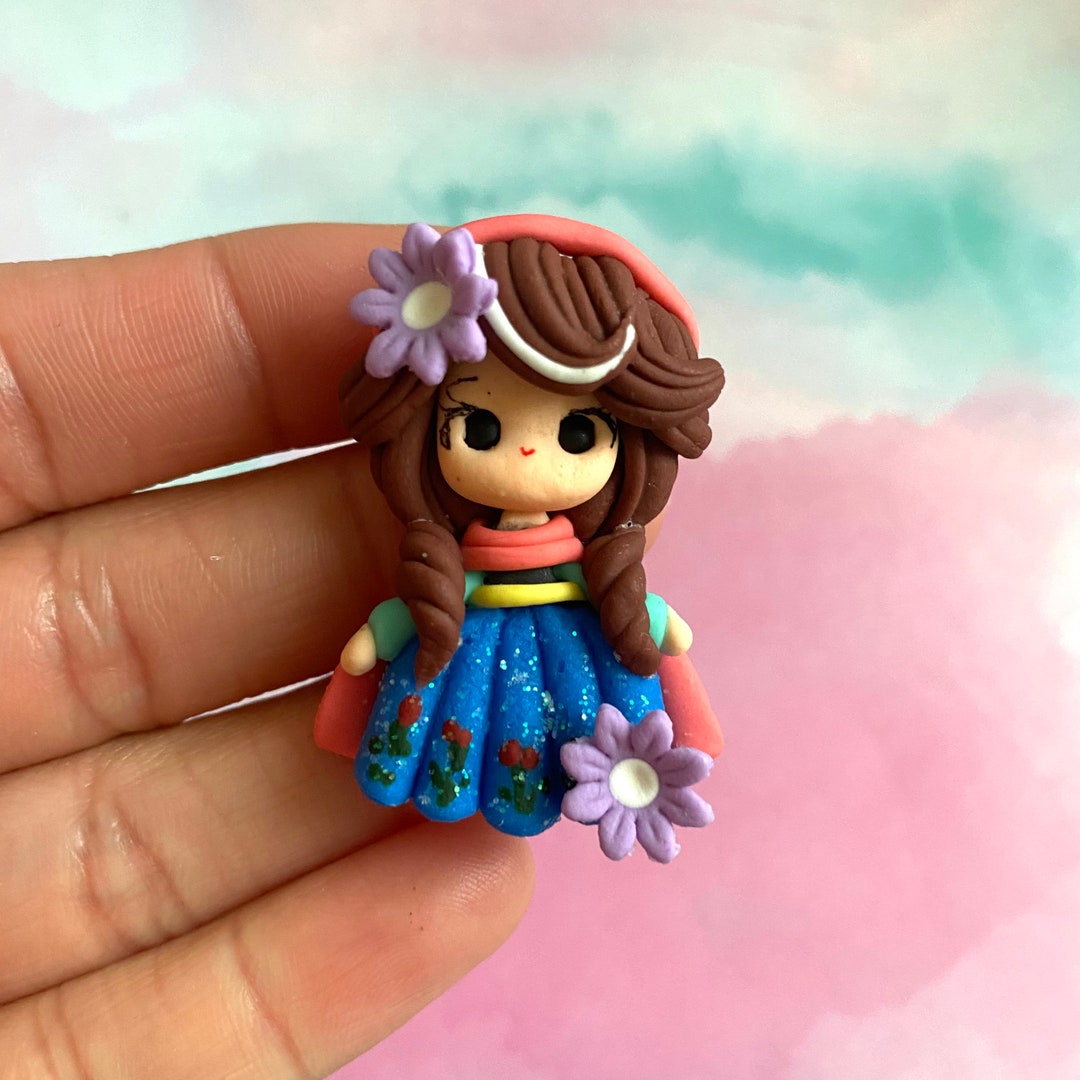 Anna, Bow Clay Center, Clay Charm, Clay Bow Center, Polymer Clay Center ...