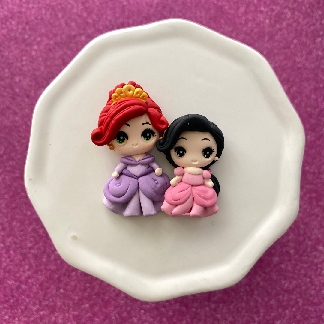 Ariel and Daughter, Mermaid, Bow Clay Center, Clay Charm, Clay Bow ...
